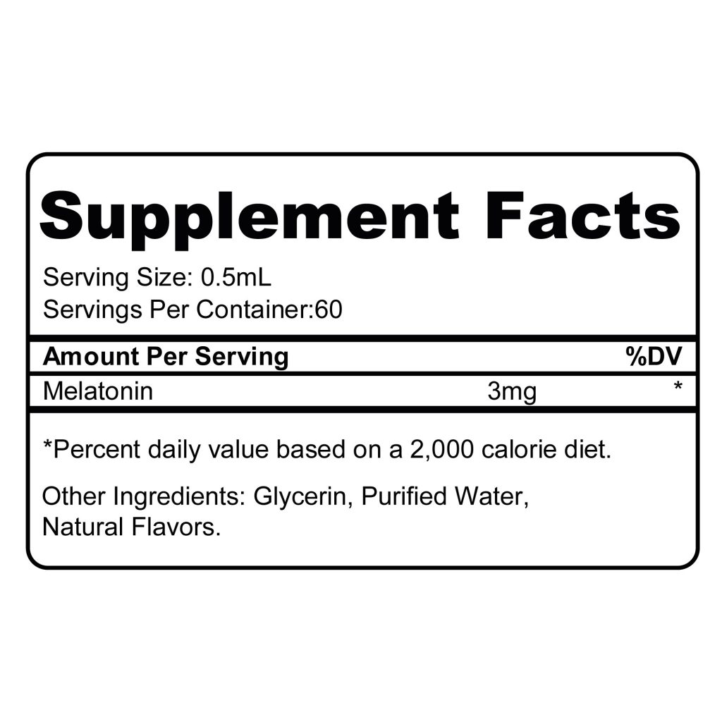 Melatonin Drops – Private Label – Contract Manufacturer – Low Minimum ...